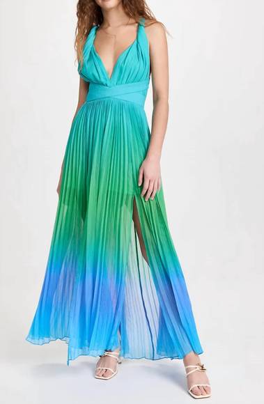 Rococo Sand | Dresses | New Rococo Sand Kiki Long Dress In Blue Green ...